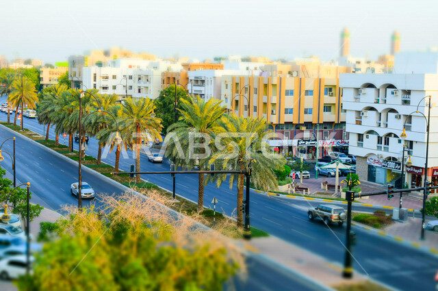 A picture of Khalifa Street in the city of Al Ain in the Emirate of Abu ...
