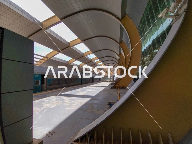 SAR Train Station Platform Saudi Arabia Modern Architecture - Photo