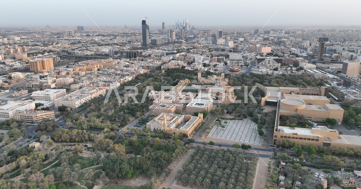 Towers and skyscrapers in Riyadh, Saudi Arabia, distinctive ...