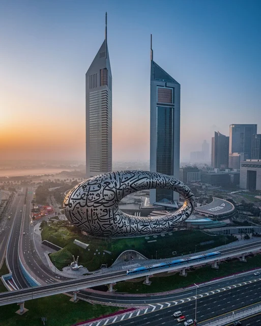 Museum of the Future Dubai with Arabic Calligraphy - Photo
