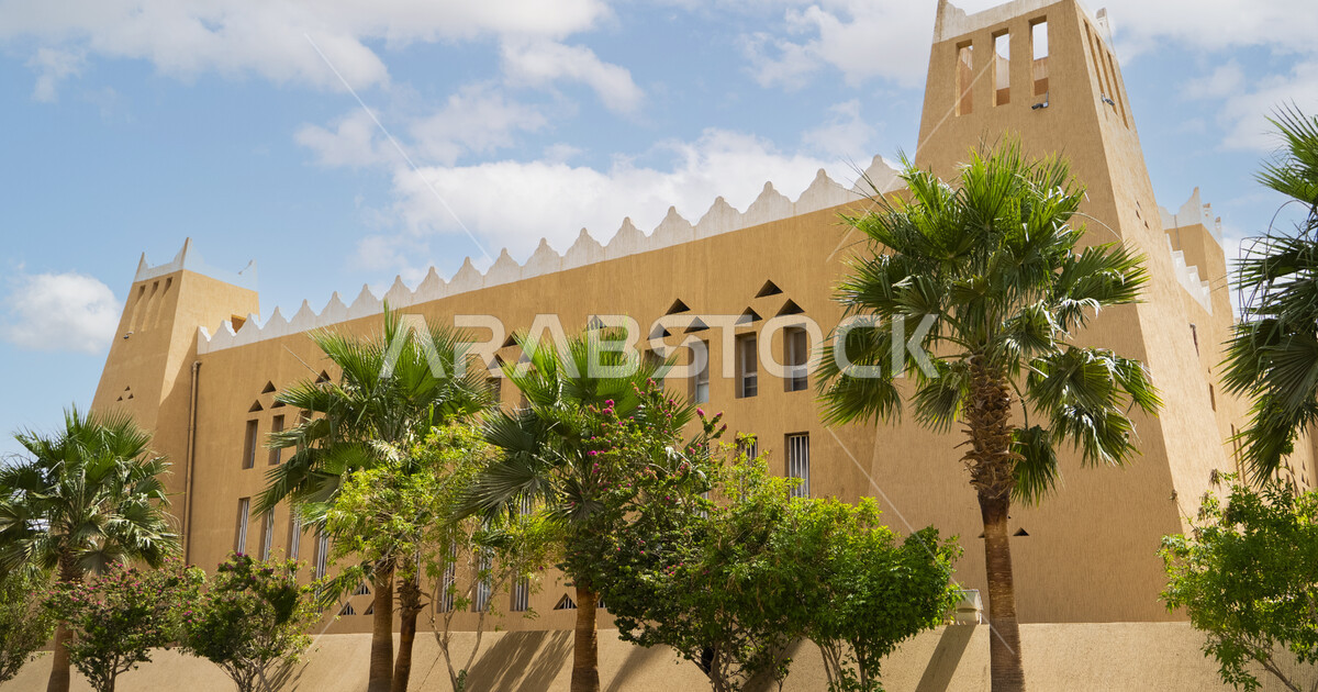 An old mosque in the city of Buraidah in the Qassim region of Saudi ...