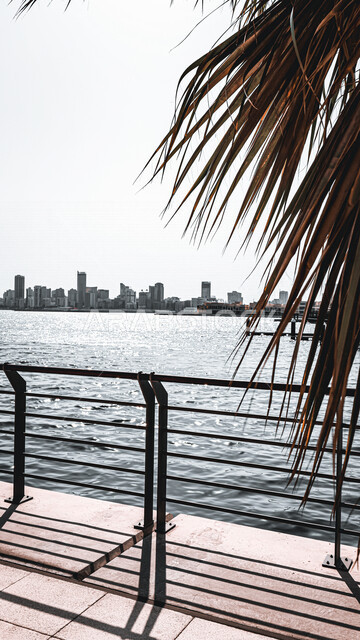 An aesthetic image of the waterfront in the city of Manama, Bahrain ...