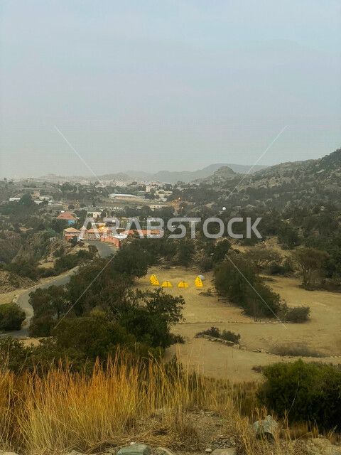 The Tanomah Mountains in the Asir region in the southwest of the ...