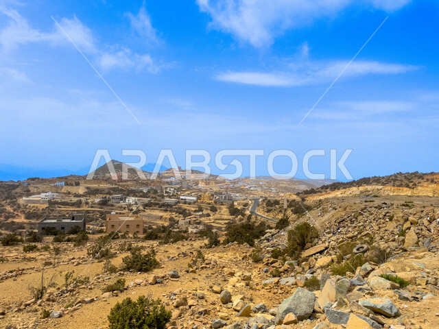 The Tanomah Mountains in the Asir region in the southwest of the ...