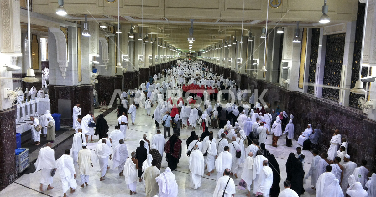A picture of the pilgrimage filled with pilgrims, the quest between ...