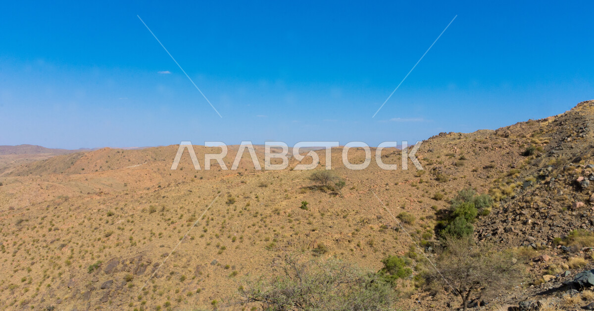 Mountain landscapes in Bani Saad, Taif in Saudi Arabia, tourist ...