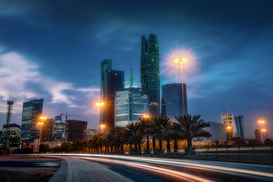 King Abdullah Financial District (KAFD) towers in Riyadh, Saudi Arabia ...