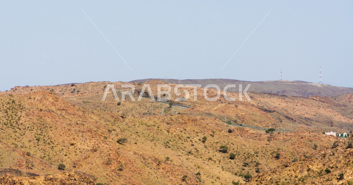 Creative image of desert areas in Saudi Arabia, beautiful landscapes ...