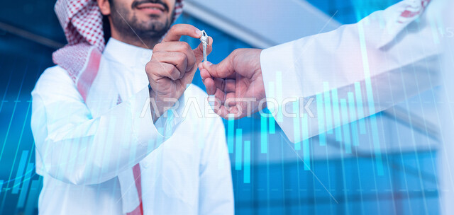 A Saudi Arabian Gulf team in a business meeting at the company’s ...