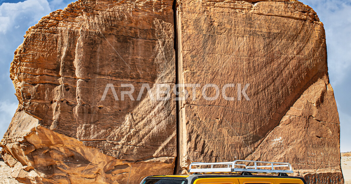 Al-Naslah Rock in Tayma Oasis in Saudi Arabia, the beauty of the ...