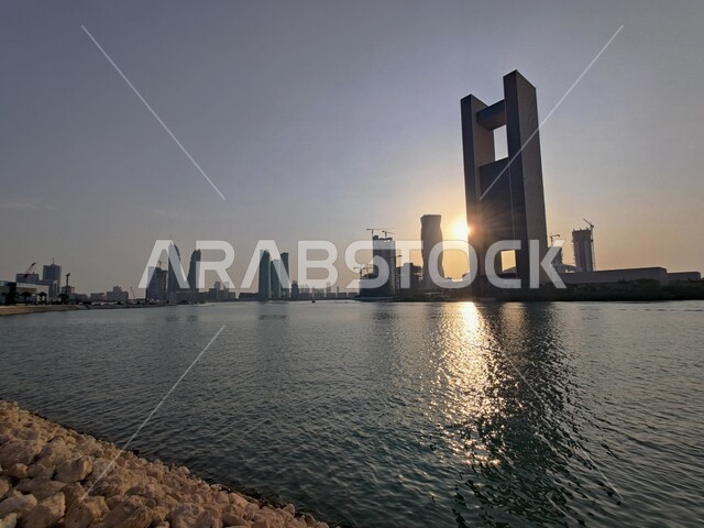 Four Seasons Hotel at Bahrain Bay, the beauty of the sea, towers and ...