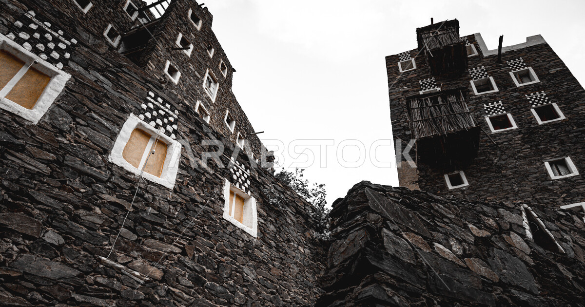 Rijal Almaa Heritage Village in the Asir region, ancient archaeological ...