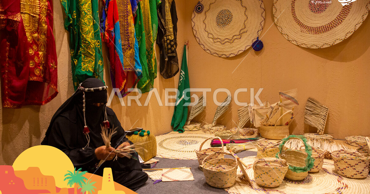 A picture of a Saudi Arabian Gulf woman wearing a burqa, sitting on the ...