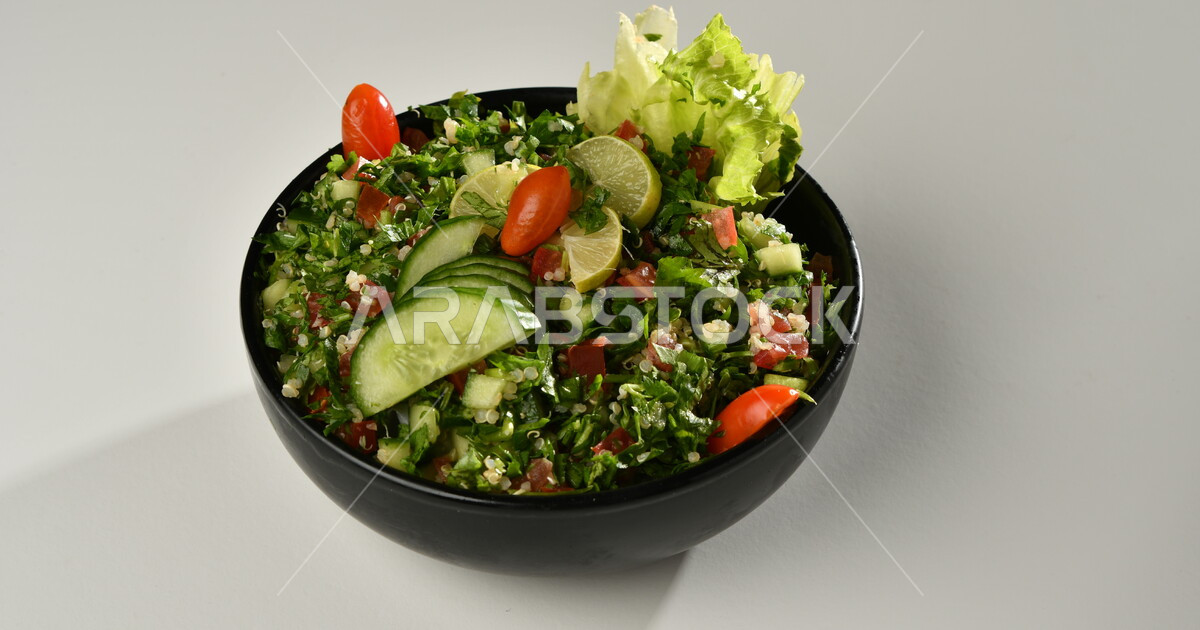 Delicious vegetable salad dish, appetizer dish, Arabic dishes, oriental ...