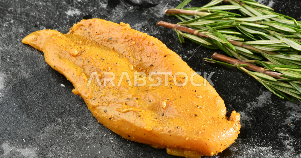 A piece of fresh raw chicken meat ready to cook, livestock meat, meat ...