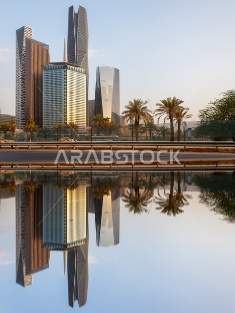 The towers of the King Abdullah Financial District (KAFD) in Riyadh ...