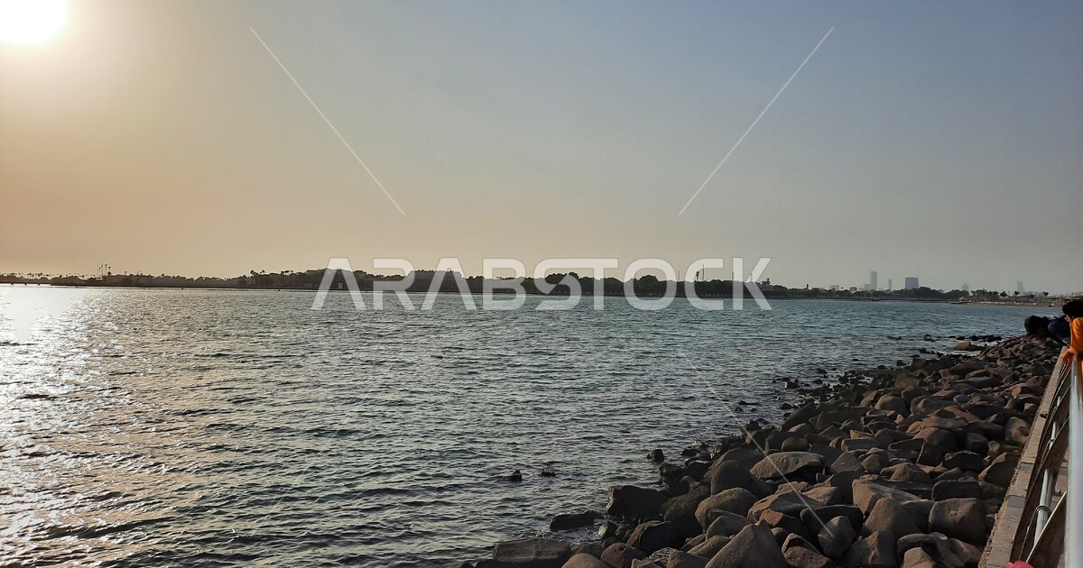 An aesthetic picture of the Red Sea beach in the city of Jeddah, Saudi ...