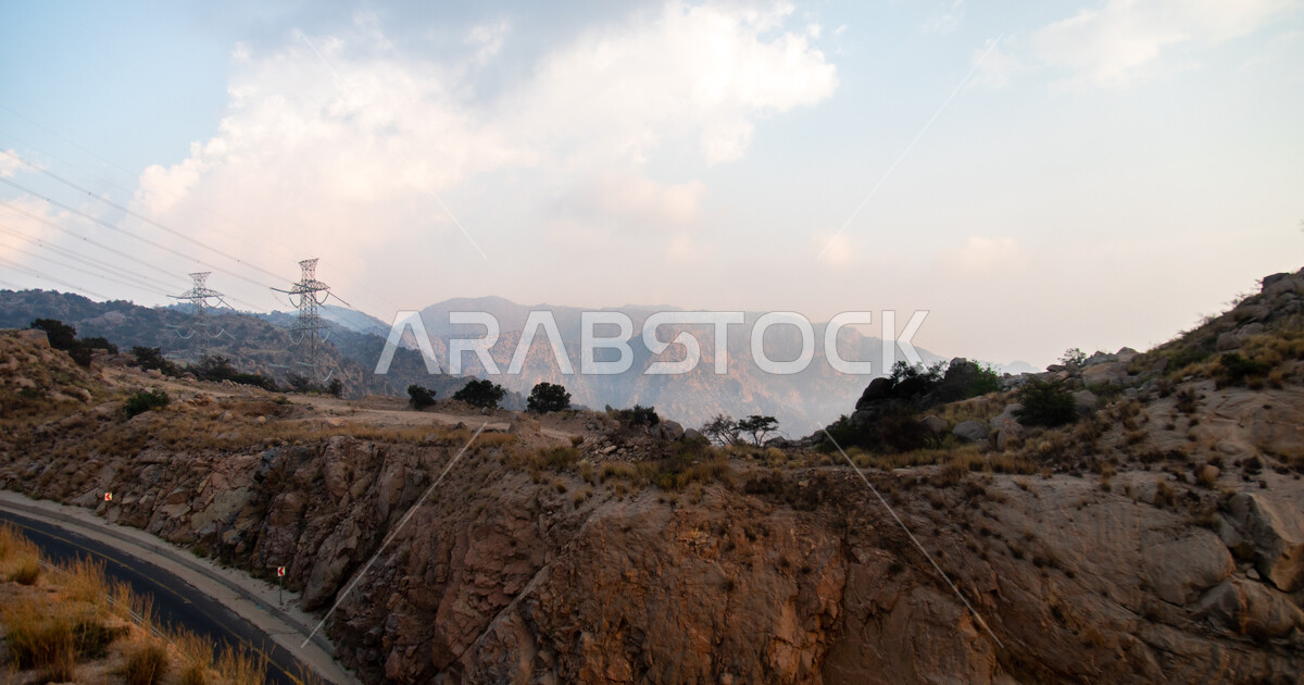 Al-Qara'a in the Asir region of Saudi Arabia, mountainous highlands ...