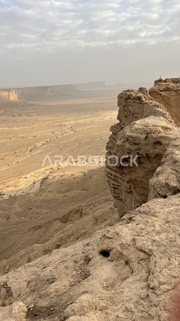 Tuwaiq mountains, Najd, the edge of the world in the city of Riyadh ...