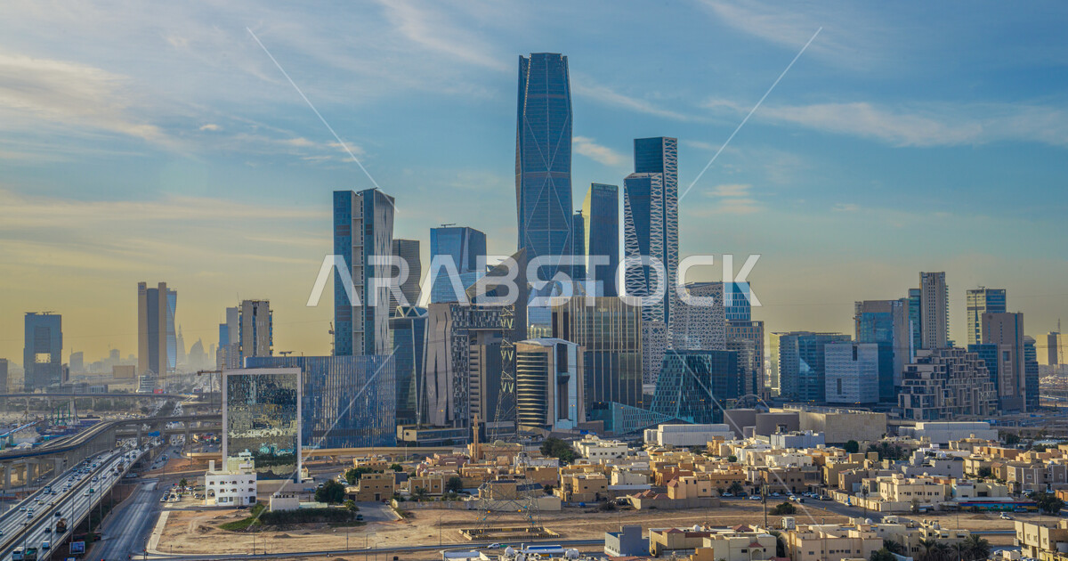 Towers of King Abdullah Financial District (CAFD) in Riyadh, Saudi ...