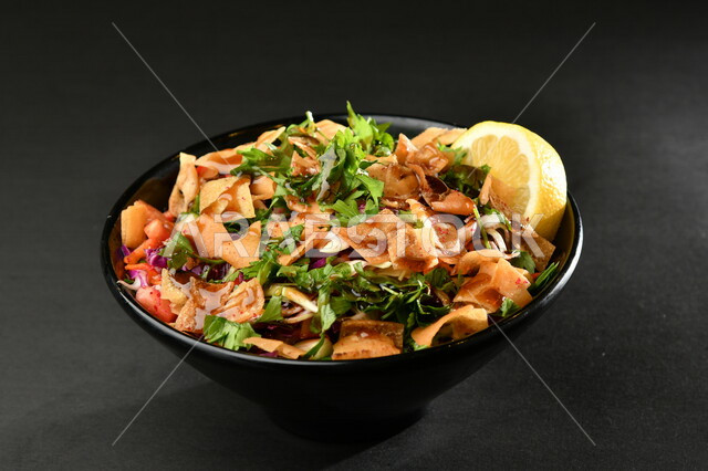 Delicious appetizer salad platter, Arabic dishes, oriental food ...