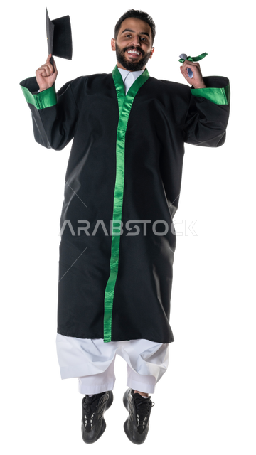 Portrait of a Saudi Arabian Gulf student wearing an abaya and ...