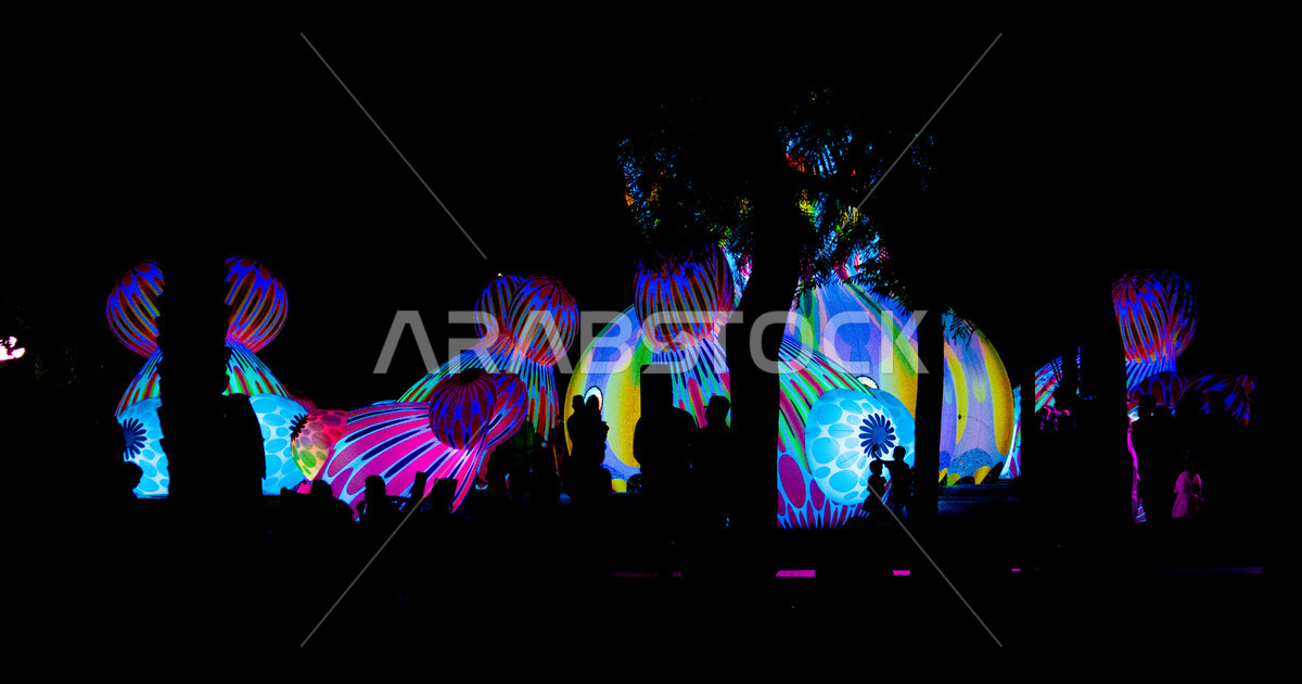 Lights Festival in Riyadh, Riyadh season 2022, Riyadh lights, light ...