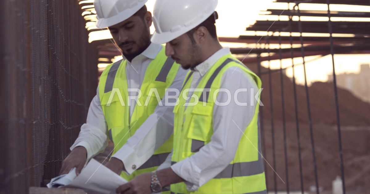 A meeting between a Saudi Arabian Gulf engineer and a professional ...