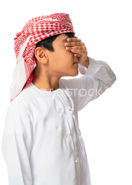 Sadness, frustration, and the desire to cry, a portrait of an Arab ...