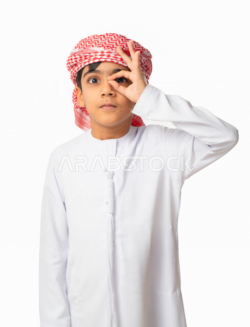 A future vision to achieve future goals, a portrait of an Arab-Emirati ...