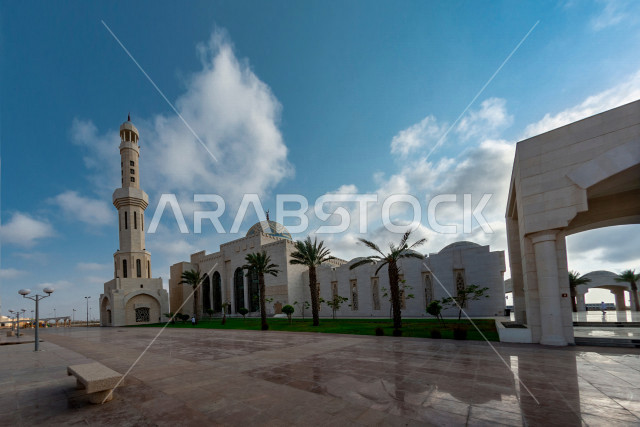Omar Ibn Al-Khattab Mosque in Thuwal District, Architecture, Kingdom of ...