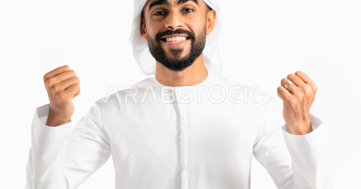 Success, strength and achievement of goals, gestures of two hands ...