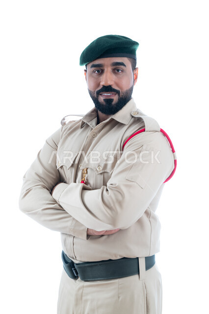 Crisis and disaster management, portrait of an Arab Gulf Emirati ...
