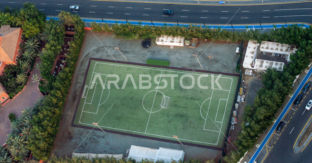 ملعب كرة قدم المعشب، عشب اخضر، تخطيط الملعب، رياضة كرة القدم، مجمع ...