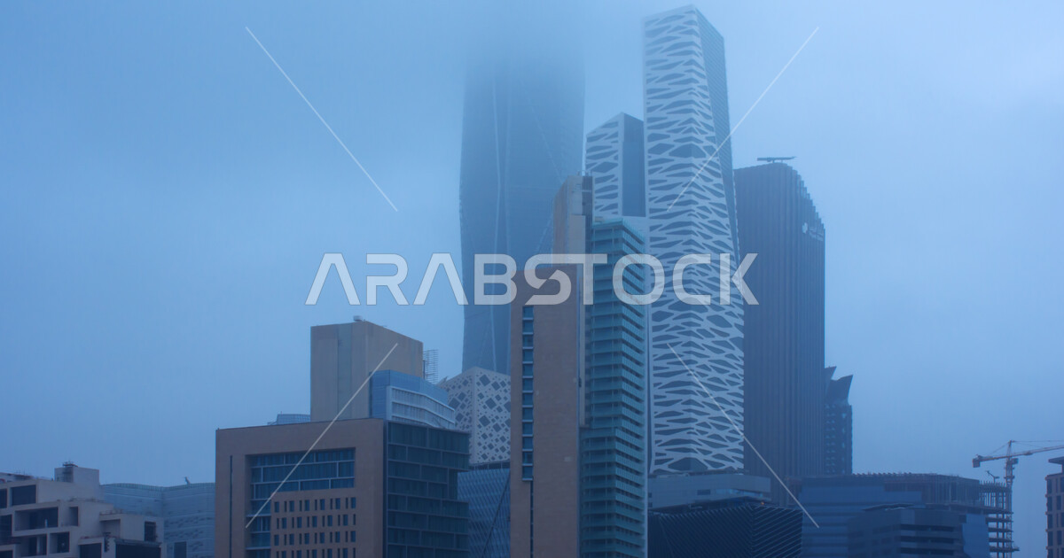 A view of the King Abdullah Financial District (KAFD) in Riyadh, Saudi ...