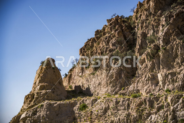 The Arabian desert and the scenic landscapes of the Kingdom of Saudi ...