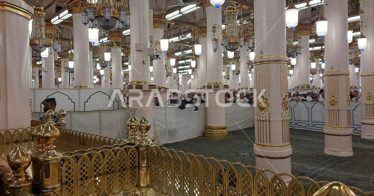 The Blessed Garden in the Prophet's Mosque in Medina in the Kingdom of ...