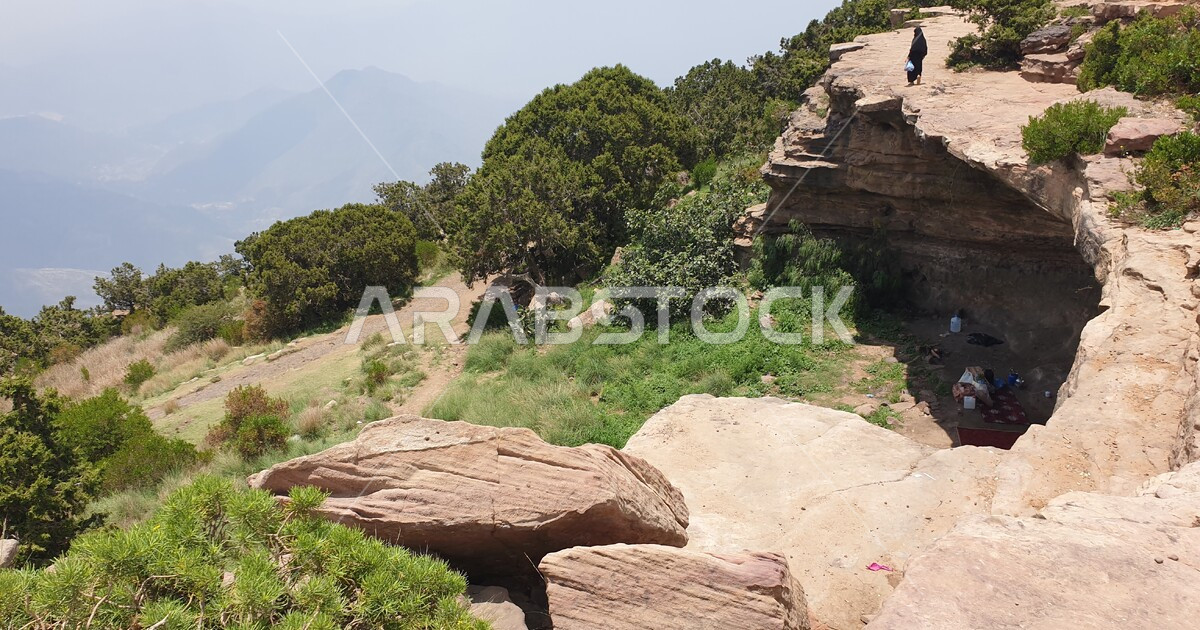 The Soudah Mountains in the city of Abha in the Asir region in the ...