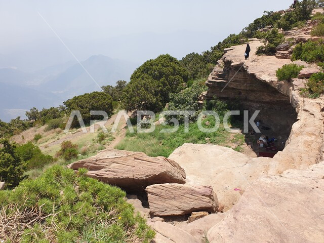 The Soudah Mountains in the city of Abha in the Asir region in the ...