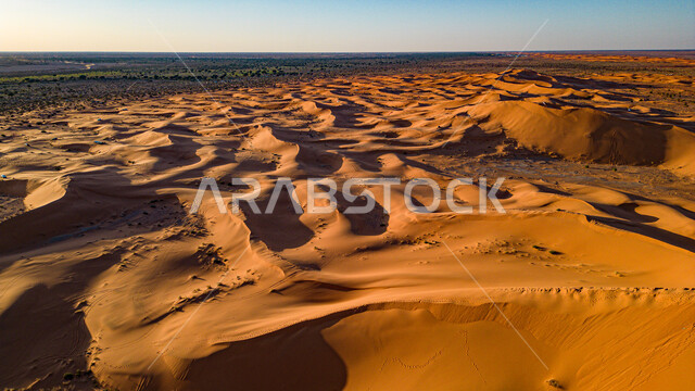 Nufud Rawdat Khuraim, east of Riyadh, Saudi Arabia, sandy hills, sand ...