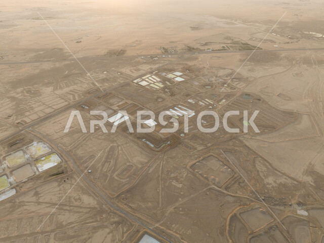Aerial photos of reed salts in Shaqra Governorate, salt extraction in ...