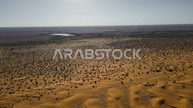 Nufud Rawdat Khuraim, east of Riyadh, Saudi Arabia, sandy hills, sand ...