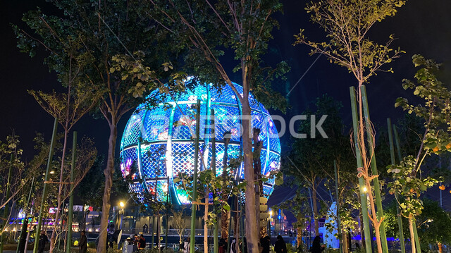 Famous landmarks in Boulevard World Riyadh City in the Kingdom of Saudi ...