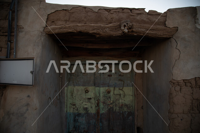 The ancient houses in Asir, Saudi Arabia, an old historical house, an ...