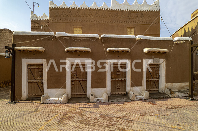 Old mud heritage houses in the Kingdom of Saudi Arabia, ancient ...