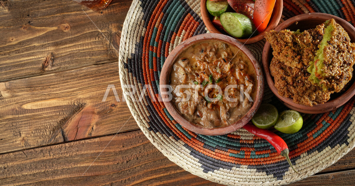 Arabic breakfast, Falafel tablets, Foul dish, Oriental food restaurants ...