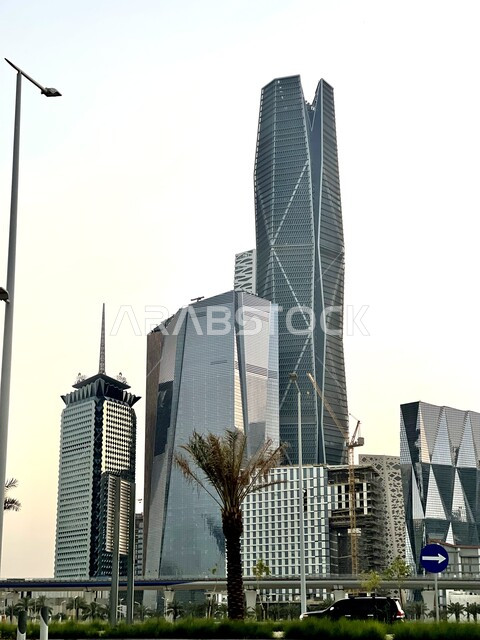 King Abdullah Financial District (KAFD) in Riyadh, Saudi Arabia, towers ...
