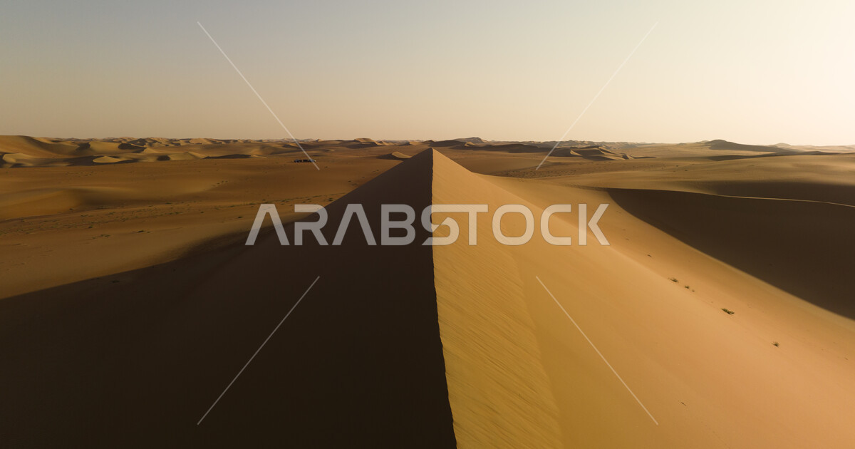 sand dunes in desert areas, soft golden sand, sandy hills, desert ...