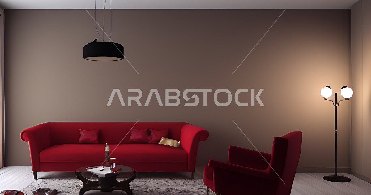 غرفة معيشة بتصاميم عصرية حديثه، ديكورات داخليه، غرفة جلوس, أثاث منزلي ...