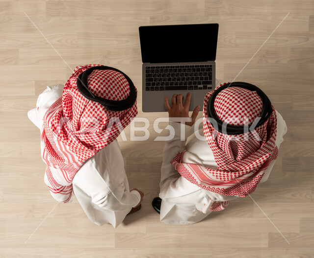 A business meeting, achieving the company's goals, using a laptop, a ...